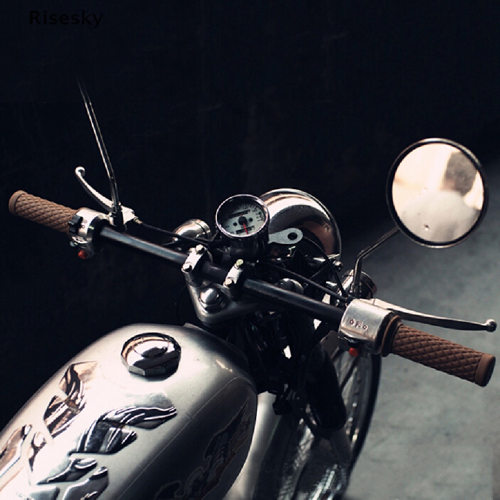 Risesky 2Pcs 22mm rubber handlebar hand grip bar end for motorcycle ...