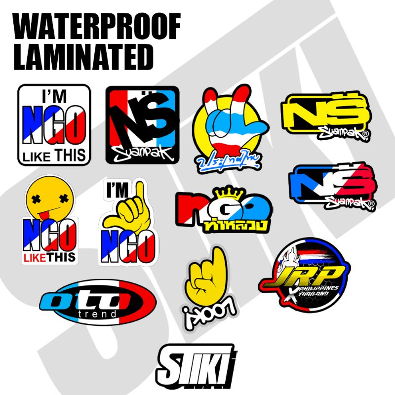 NGO Racing Thailand Sticker WATERPROOF | Shopee Philippines