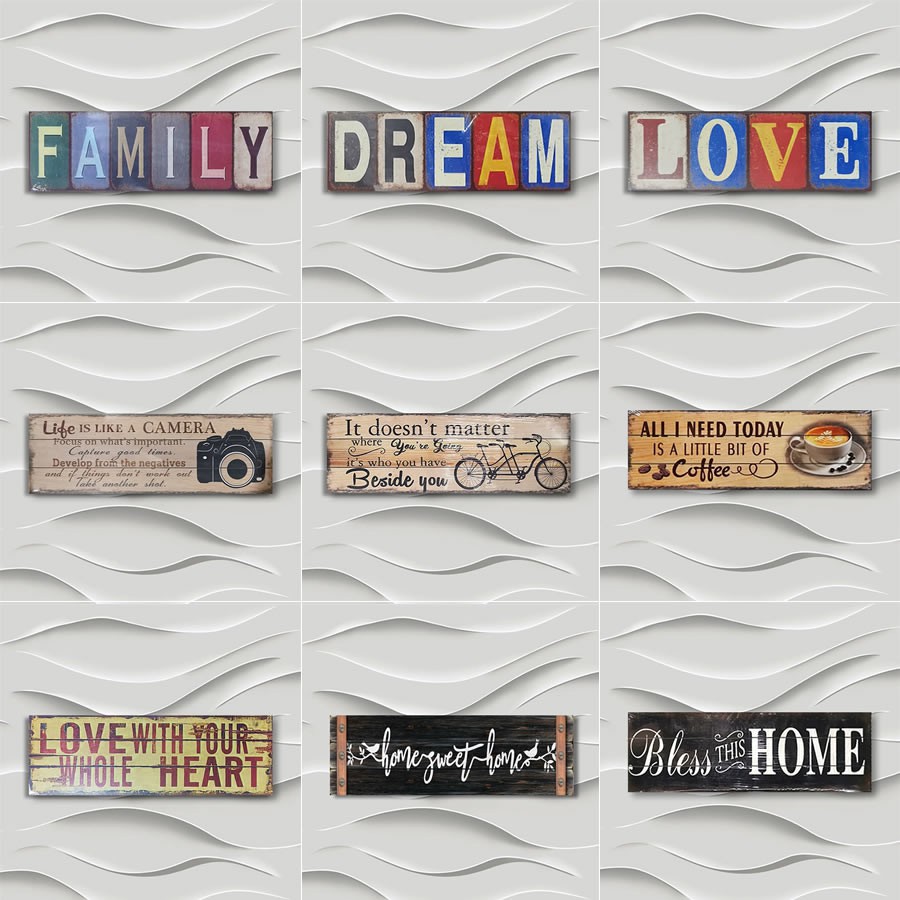 Rustic MDF Board Wood Wall Decor 15x45cm | Shopee Philippines