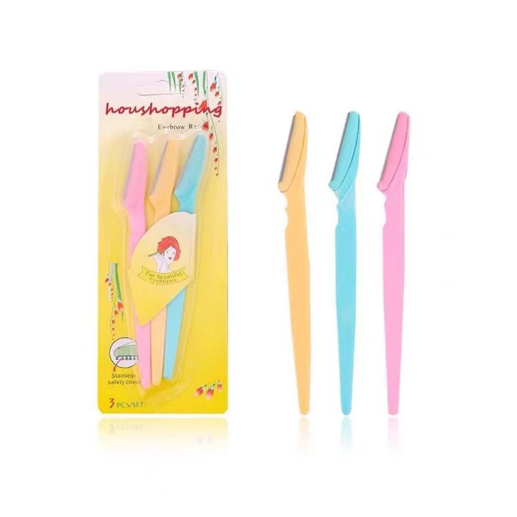 3pcs/set Eye Brow Eyebrow Razor Trimmer Blade Knife Eyebrow shaver 3in1 ...