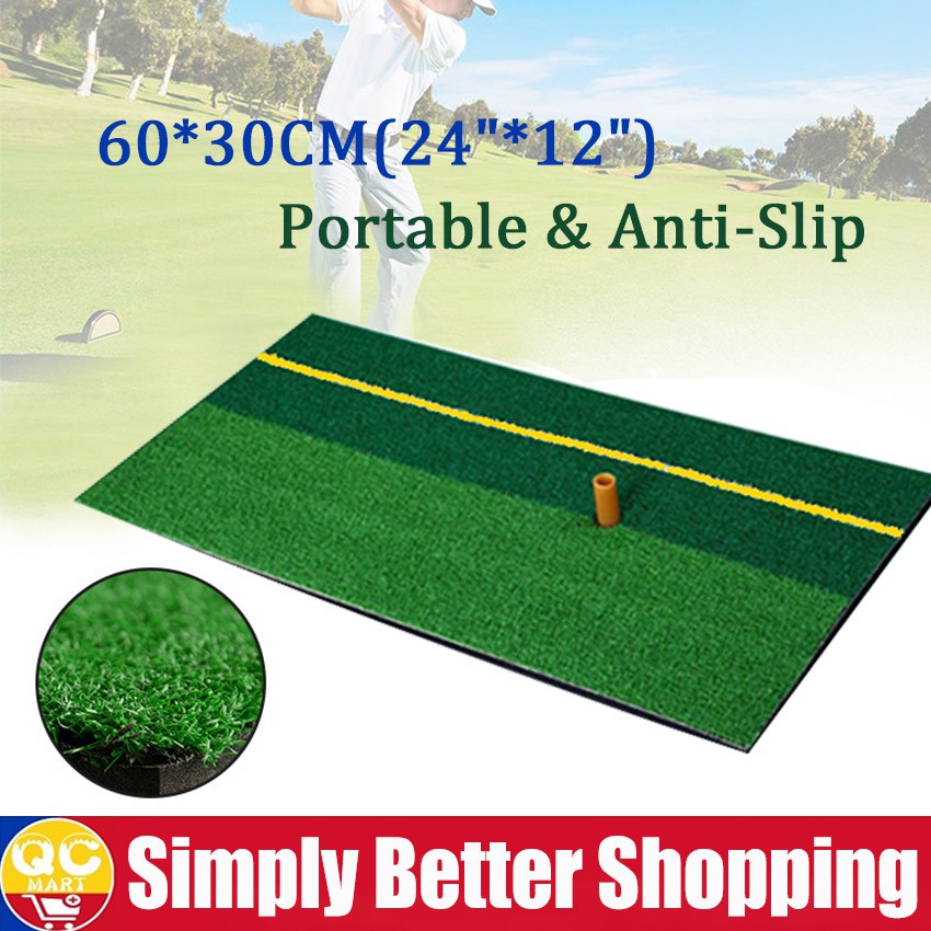 Golf-Mat Hitting-Pad Game Practice-Grass Grassroots Backyard Outdoor ...
