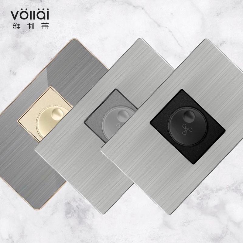 Vollai Wall Speed Switch for House 110V-220V Ceiling Fan Speed Switch ...