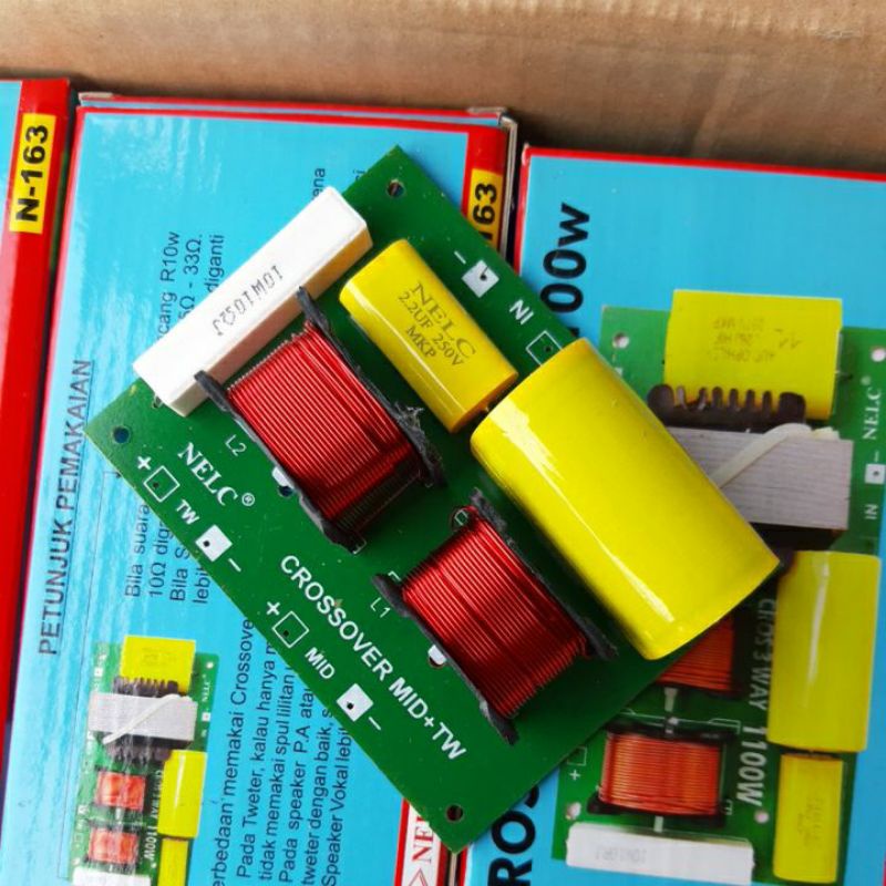 TWEETER CROSSOVER KIT+VOCAL 2WAY NELC N-161 CROS OVER PASSIVE 2WAY ...