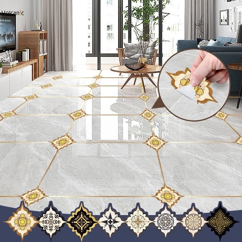 18Pcs/Set Self Adhesive PVC Ceramic Tile Stickers Waterproof Floor ...