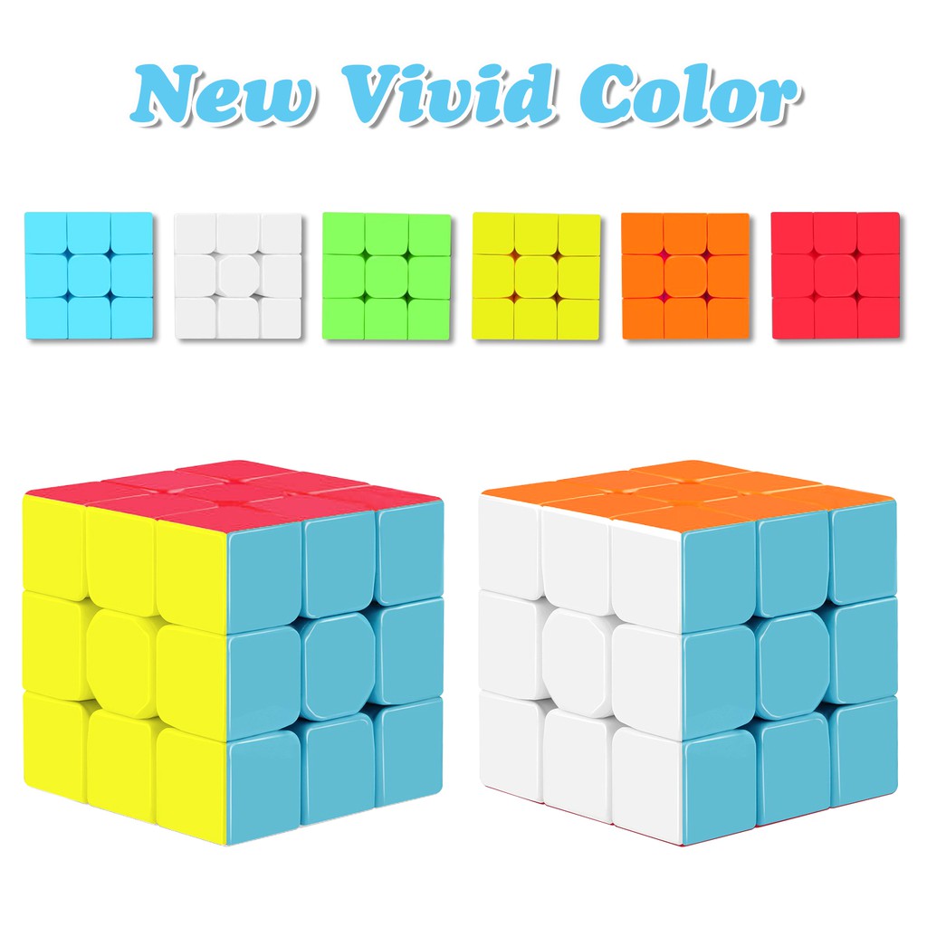 KUUQA Qiyi Warrior W 3x3 Speed Cube Stickerless Magic Cube Puzzles Toys ...