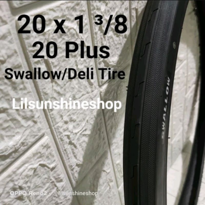 20 Plus Outer Tire (NOT 20 PURE) Swallow Deli Tire 20 x 13⁄8 Type S-139 ...