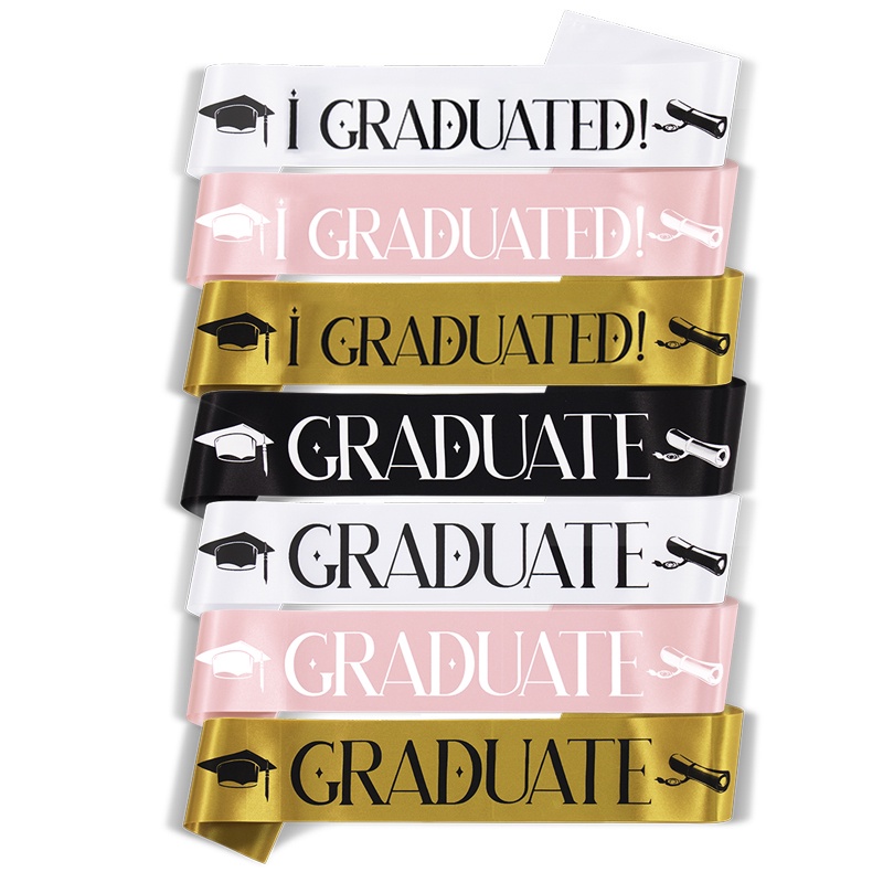 【New Design】I Graduated Sash Graduate Sash Graduation Party Decoration ...