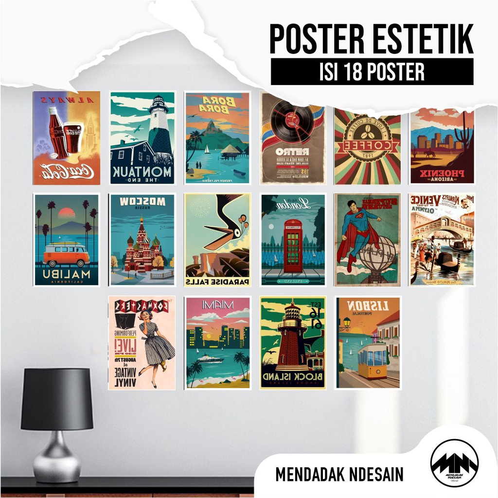 Aesthetic WALL POSTER (CONTAINS 18 POSTERS) | Shopee Philippines