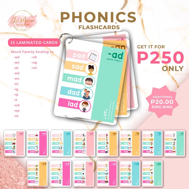 PHONICS Reading for Starters Laminated Flashcards Interactive ...