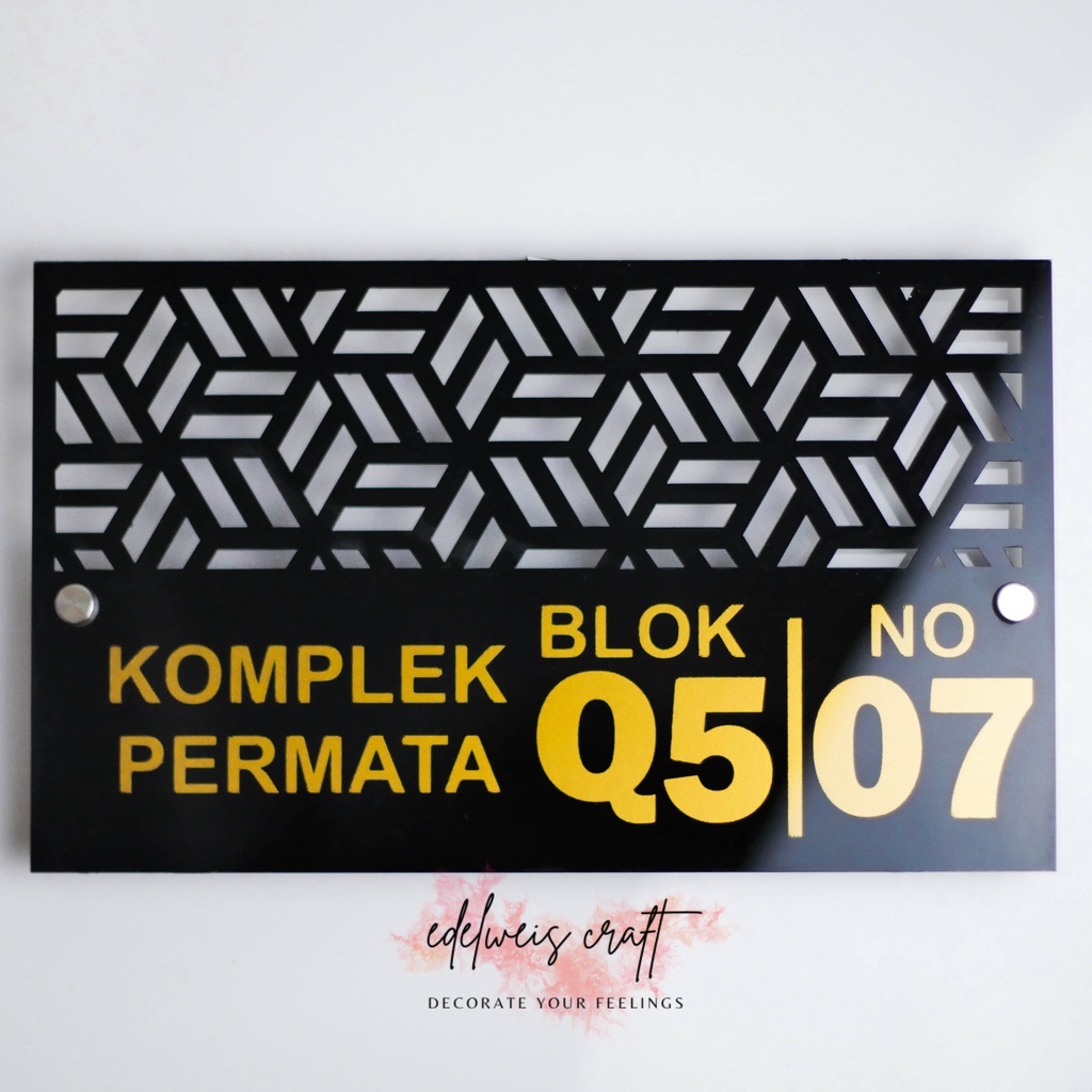 House Number/Acrylic Material/LASER CUTTING/Acrylic House Number/SIMPLE ...