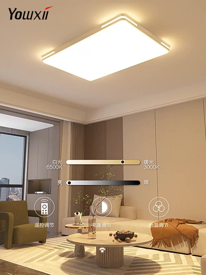 Yowxii Modern Tri Color Ceiling Lights LED Room Light For Bedroom ...