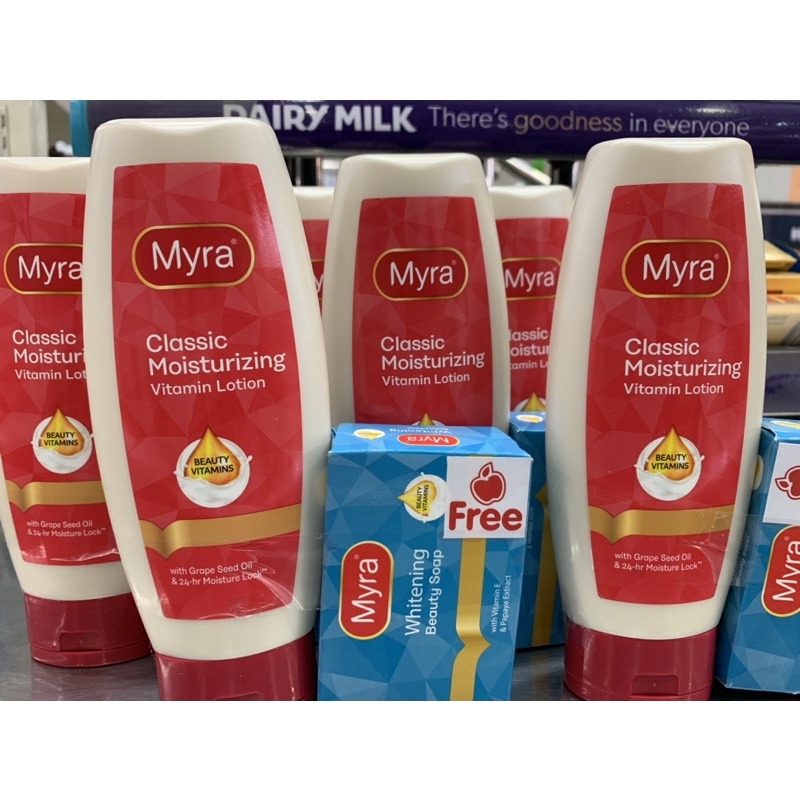 MYRA E Classic Moisturizing Vitamin Lotion 200ml W/ Free Soap | Shopee ...