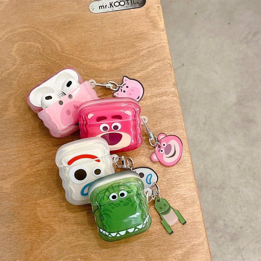 Case For Airpods pro2 2022 Cartoon Toy Story Lovers KeyChain Monsters ...
