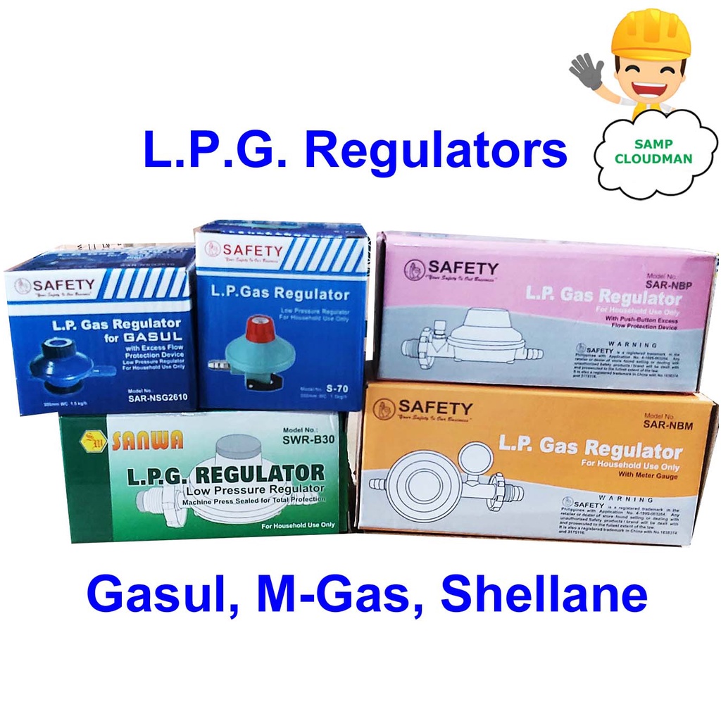 Safety LPG Regulators for M-GAS GASUL SHELLANE, ESSO etc. Safety Sanwa ...