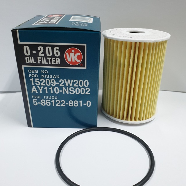 Vic Oil Filter O-206 Urvan Estate / Patrol / YD25 (Element Type ...