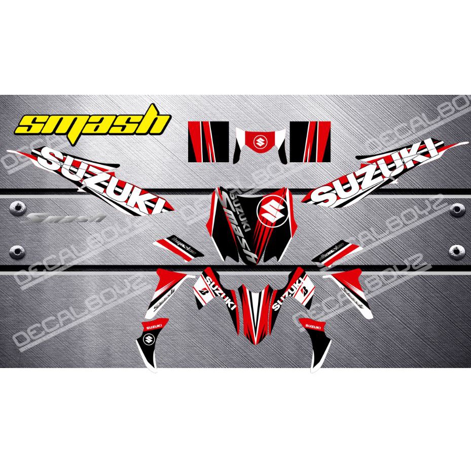 Decals, Sticker, Motorcycle Decals for Suzuki Smash 115,034,Smash,black ...