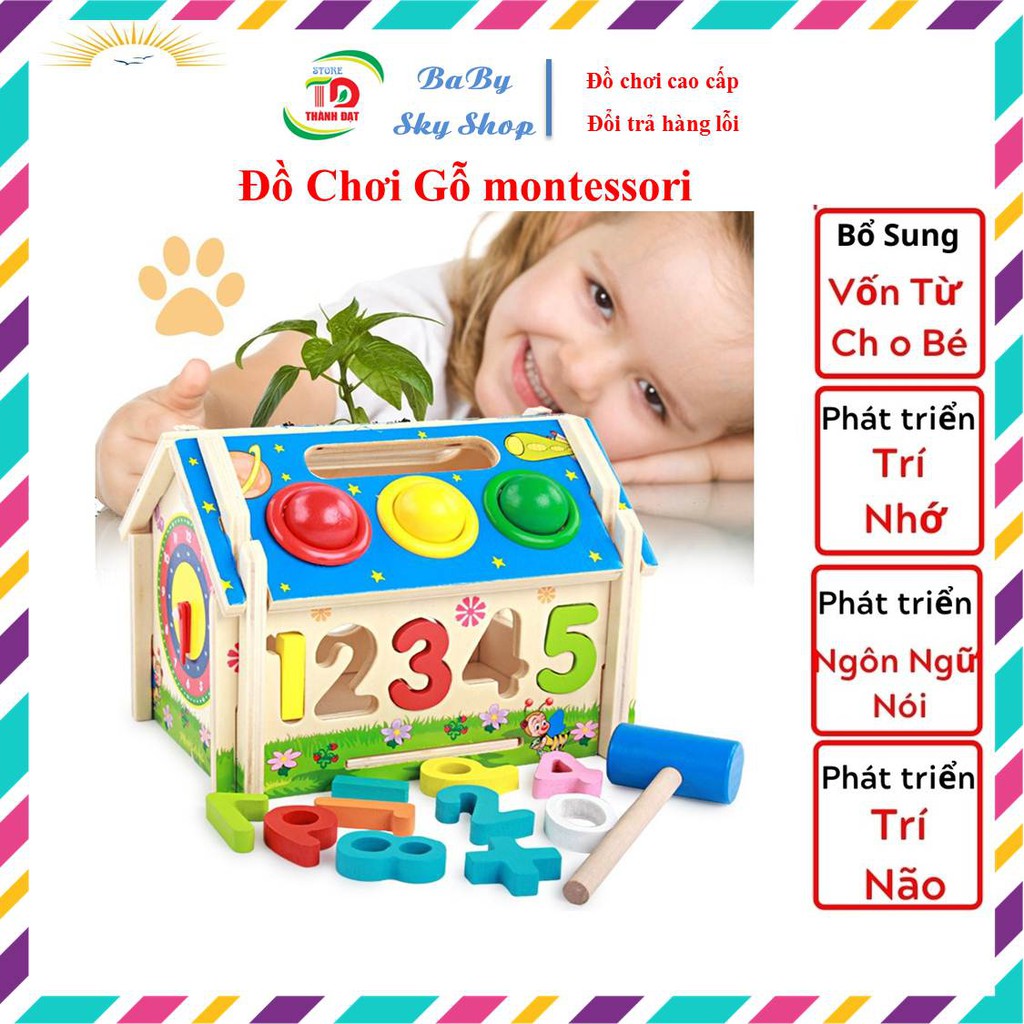 Number House Combined with Ball Smashing Game - Smart Wooden Toys Help ...