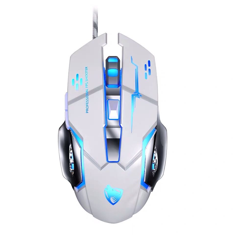 T-Wolf Mechanical colorful glowing gaming mouse | Shopee Philippines