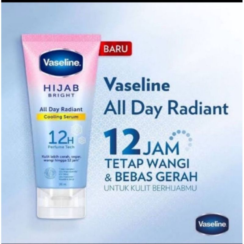 Vaseline Hijab Bright All Day Radiant Cooling serum 180ml | Shopee ...