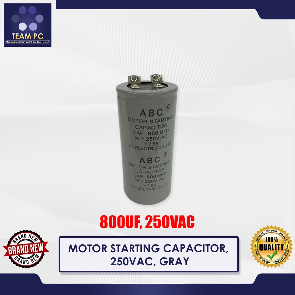 MOTOR STARTING CAPACITOR, 250VAC, GRAY | Shopee Philippines