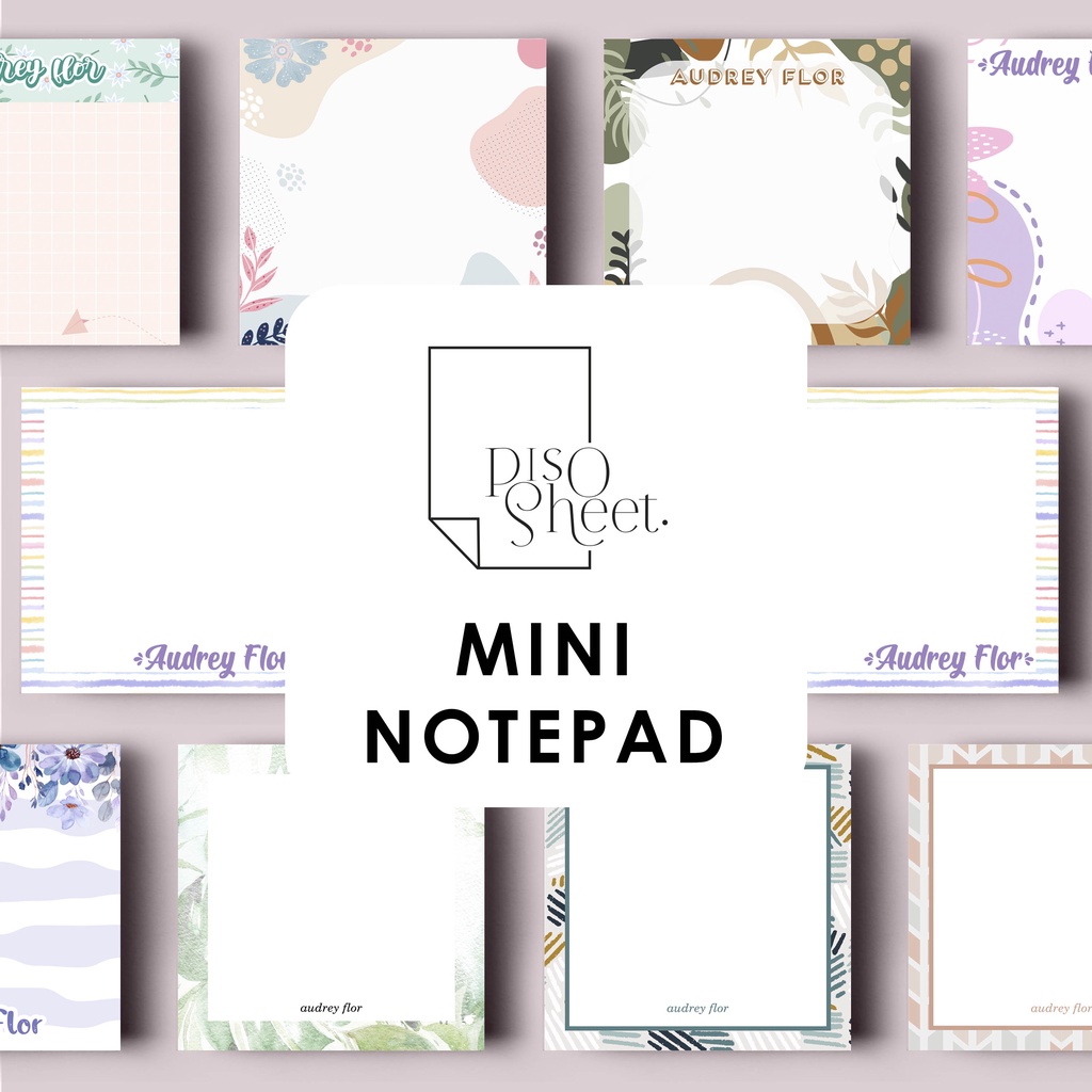 Personalized Mini Notepads by PisoSheet | Shopee Philippines
