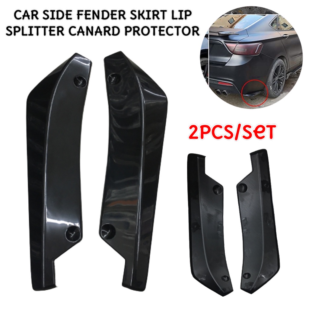 OAPC Universal Car Rear Bumper Lip Angle A Splitters Diffuser Winglets ...