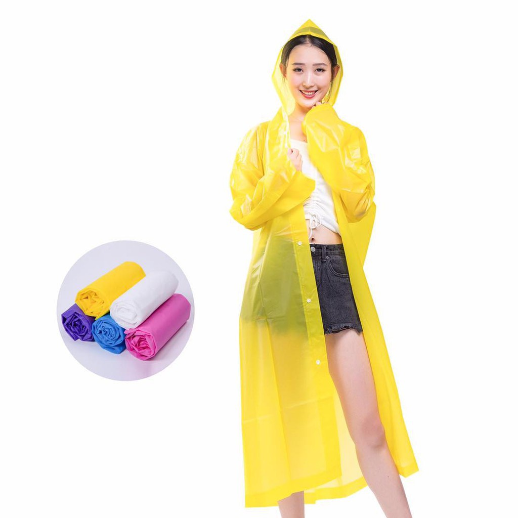 Reusable Thick EVA Lightweight Unisex Raincoat for Adult Men Women ...