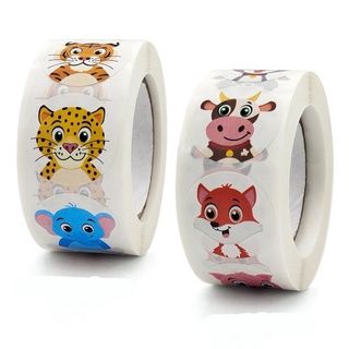 Animal Stickers Jungle Animal Roll Stickers for Kids Party Favors, 8 ...