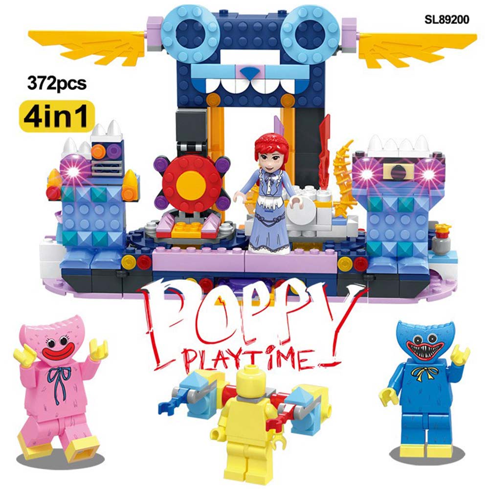Poppy Playtime Games Building Blocks Toys 4 in 1 huggy wuggy and kissy ...