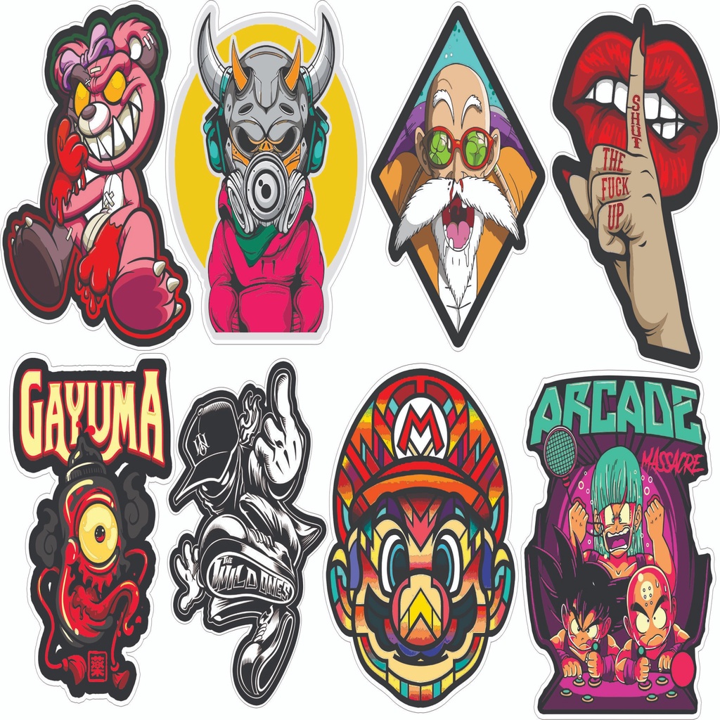 STICKER SET ( Motorcycle decals , Vinyl Sticker , thai sticker decals ...