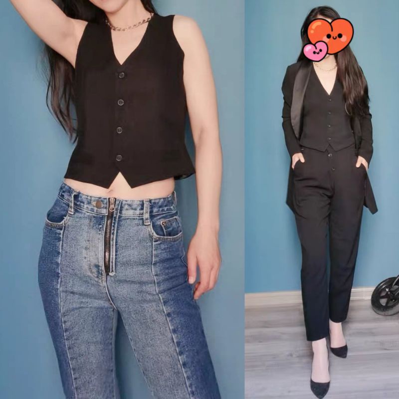 Silk Back vest vest Design Goods Made In Korea | Shopee Philippines