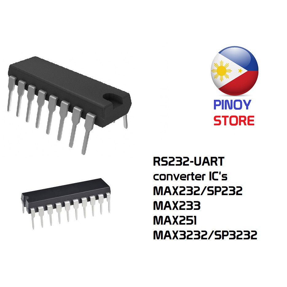 MAX232 SP232 MAX232N MAX251 MAX3232 SP3232 MAX233 RS232 to UART ...