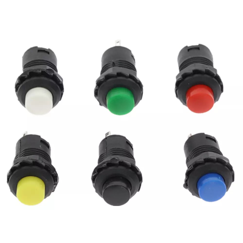 3pcs 12mm self-locking/self-reset push button switches 3A /125VAC 1.5A ...