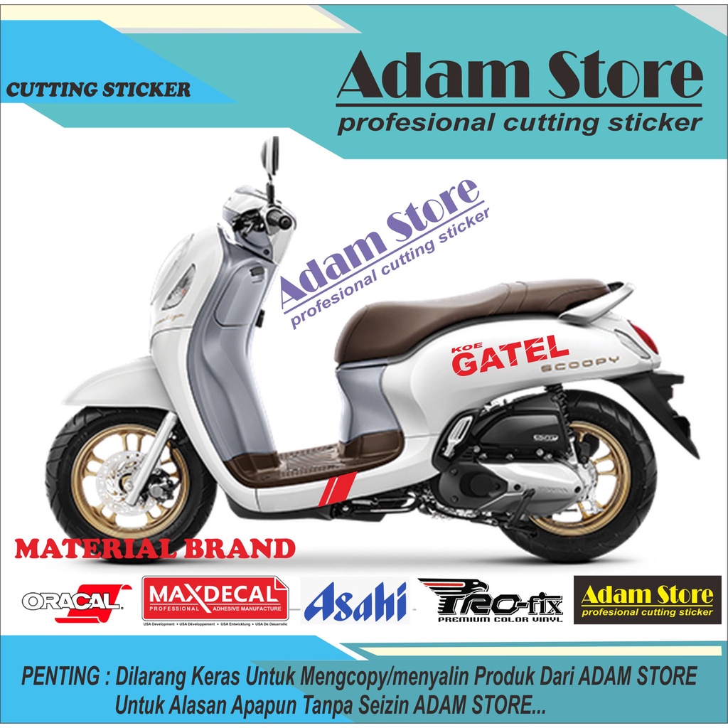 Honda scoopy sticker model koe gatel sticker new scoopy 2021 honda ...