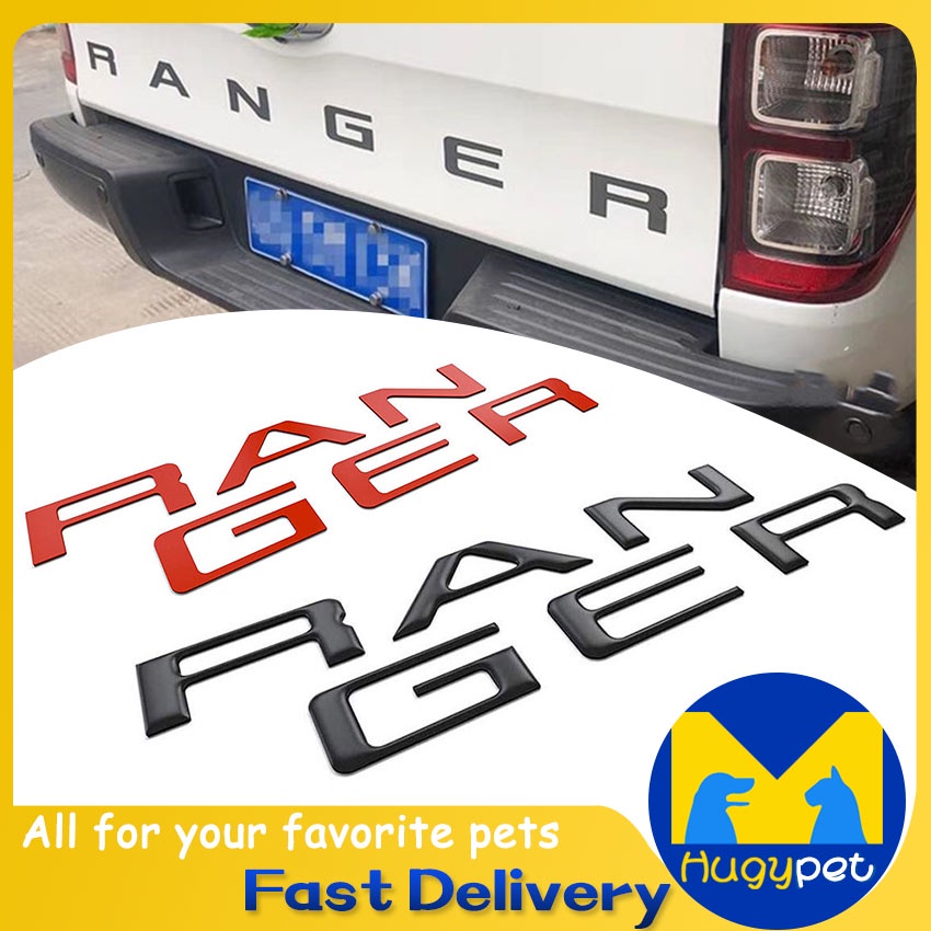 Ford Ranger T6 T7 T8 2012 - 2018 Pickup 3D Tailgate Inserts Letters Car ...