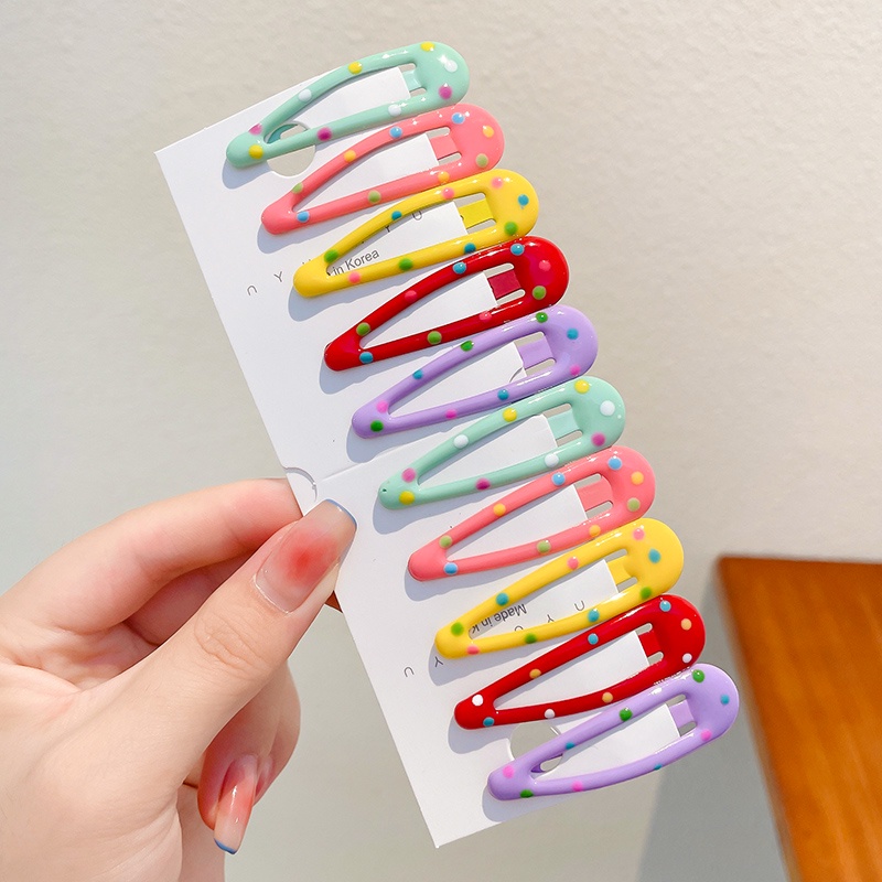 16 Pcs Hairpin Set Simple Korean Color Hair Clip Cute Fashion ...