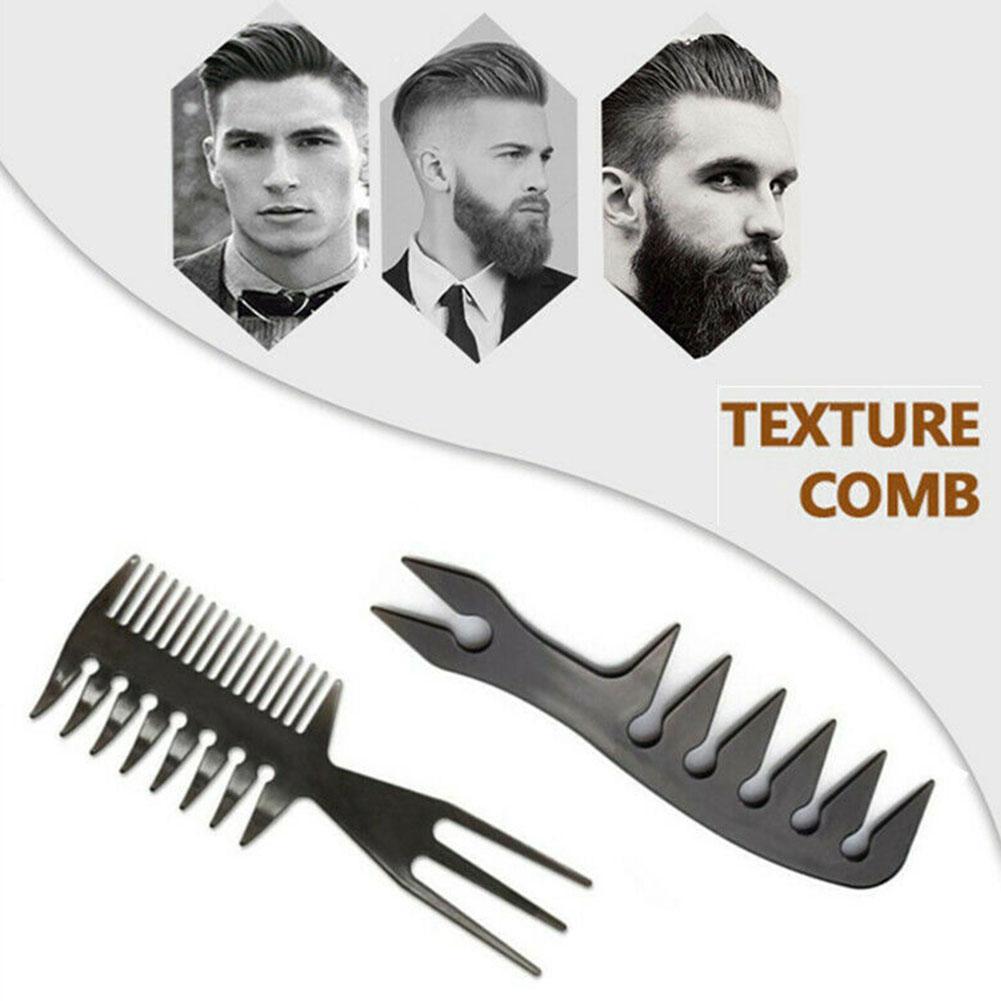 Creative Men's Retro Back Head Shape Artifact Texture Comb Beard ...