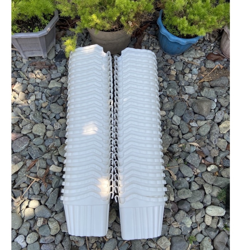 48pcs (2clips) 4.5*5.5*4 Affordable Single Flower Pot & Doble Hanging ...