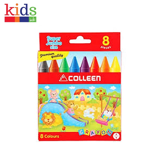 Colleen Jumbo Crayon SC8 8 Colors Super - Kids Ink | Shopee Philippines