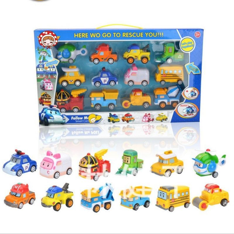 Poli Set Of 8 Popular Toys Cars And 12 Can Run Beautiful Work Pleasing ...