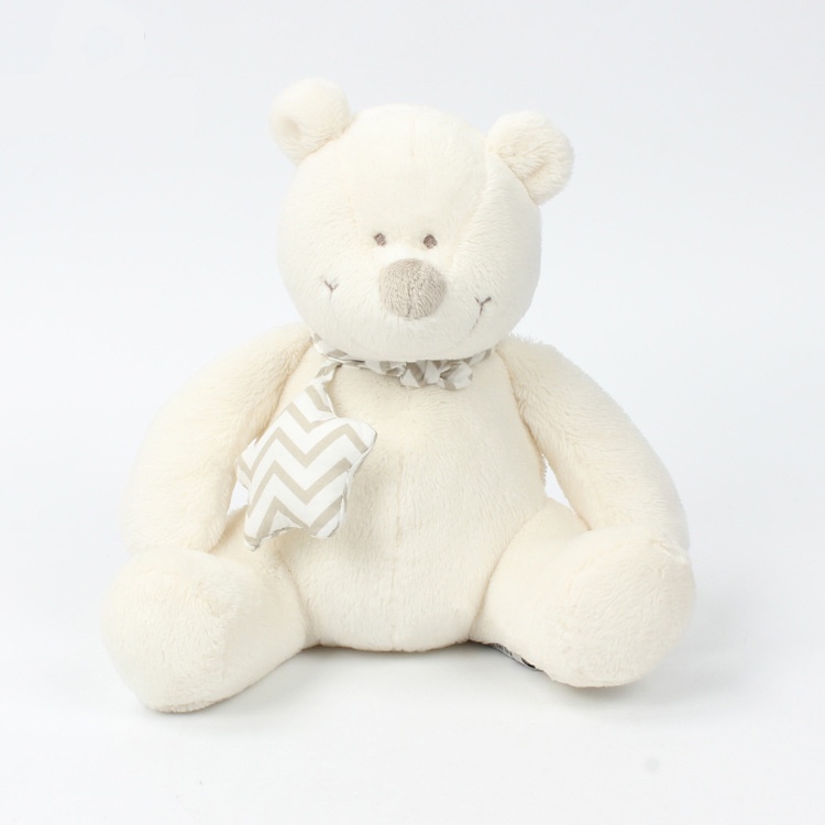 New High Quality Lovely White Bear Soft Plush Toys Home Bedroom ...