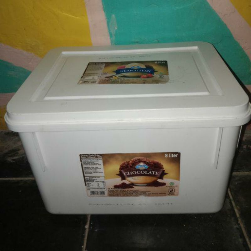 Ice Cream box/Bucket - 8L (First Hand) | Shopee Philippines
