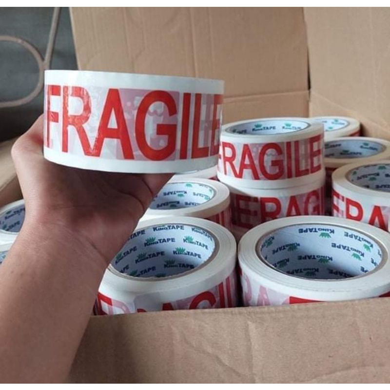 Fragile Tape Label Packaging Tape 2 X 100 Meters Packing Tape | Shopee ...