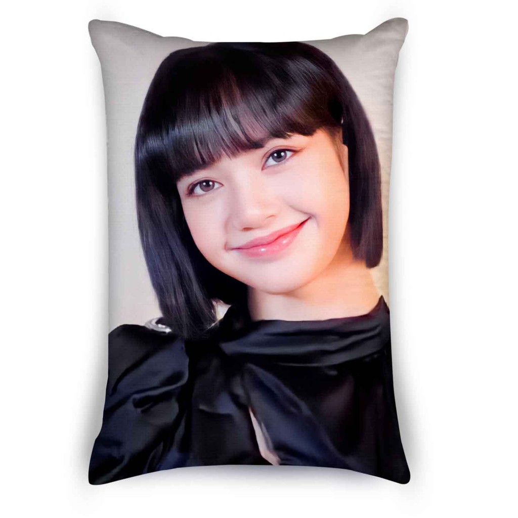 Blackpink merch LISA pillow big size 13x18 inches with FREE face mask ...