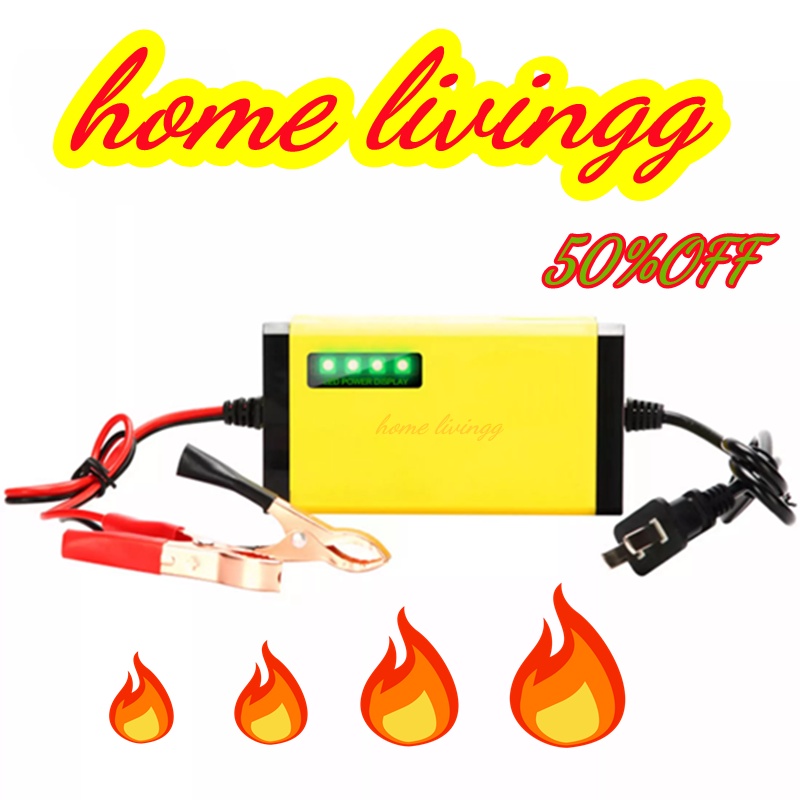 Motorcycle Car Battery Charger 12v 3A Full Automatic Portable Lead Acid ...