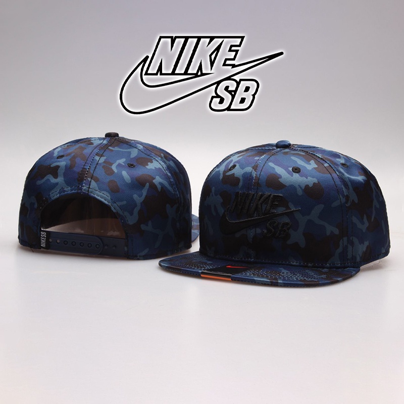 NK SB Cap Unisex Blue Plain Cap Hats Sport Caps Adjustable Snapback Cap ...