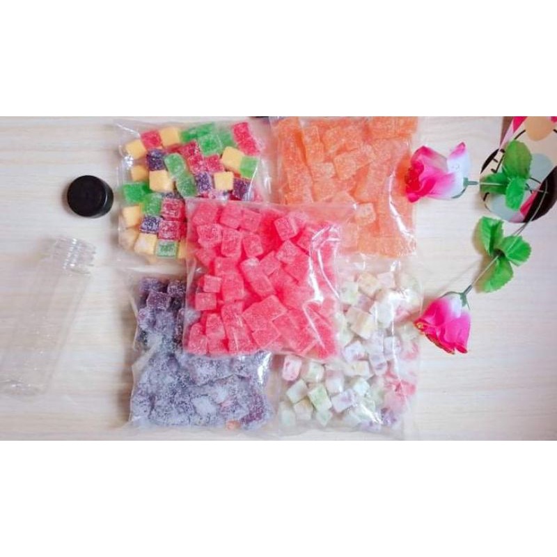 Gummy cubes 1/4Mango,grapes,Strawberry,orange,salad and assorted ...