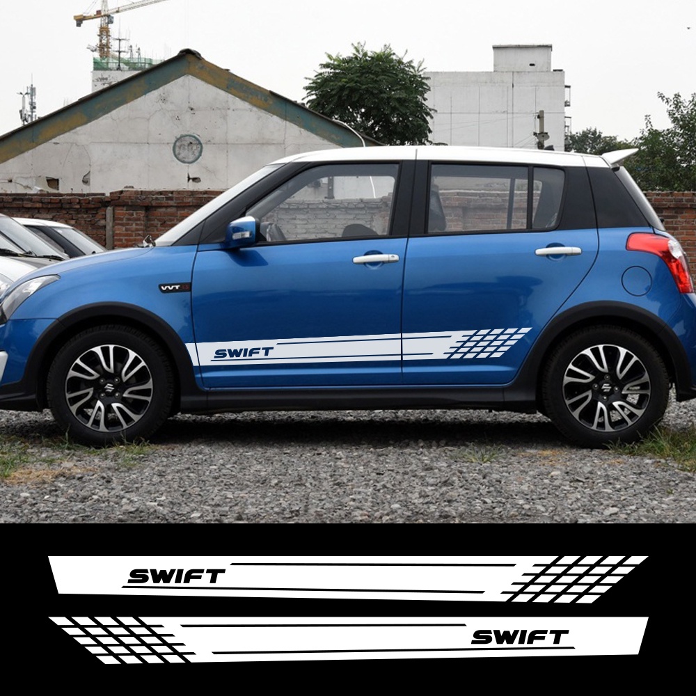 Sports Car Door Side Long Skirt Car External Stickers for Suzuki Swift ...