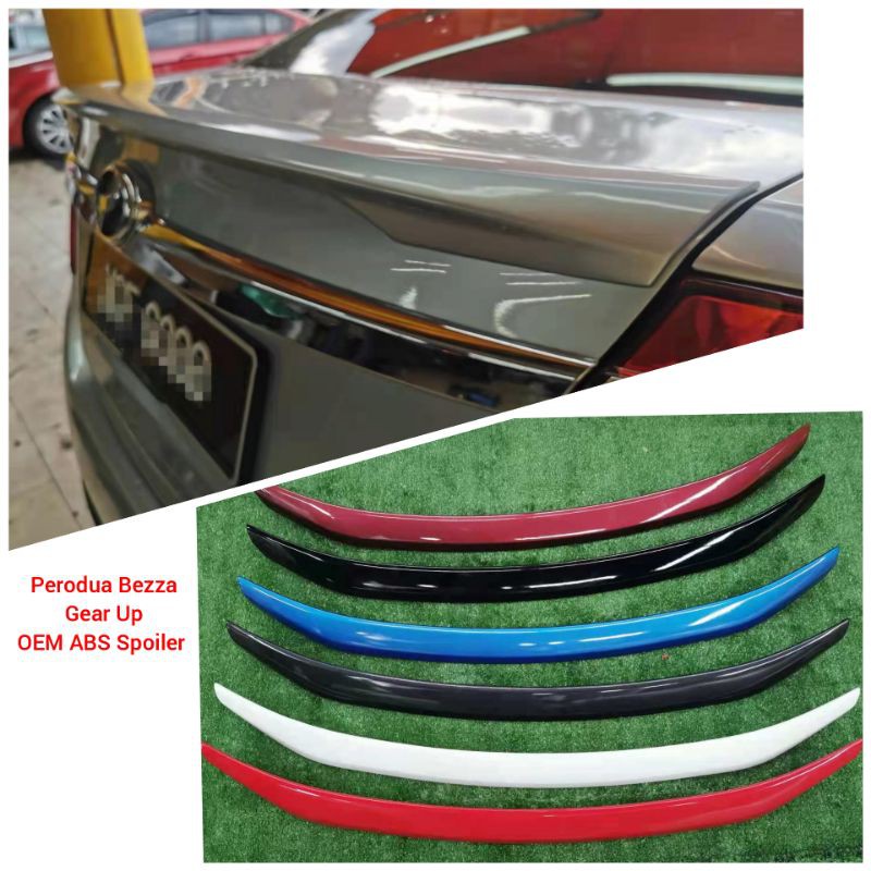 PERODUA BEZZA Spoiler Belakang OEM Gaya Gear Up Dengan Cat Perodua ...