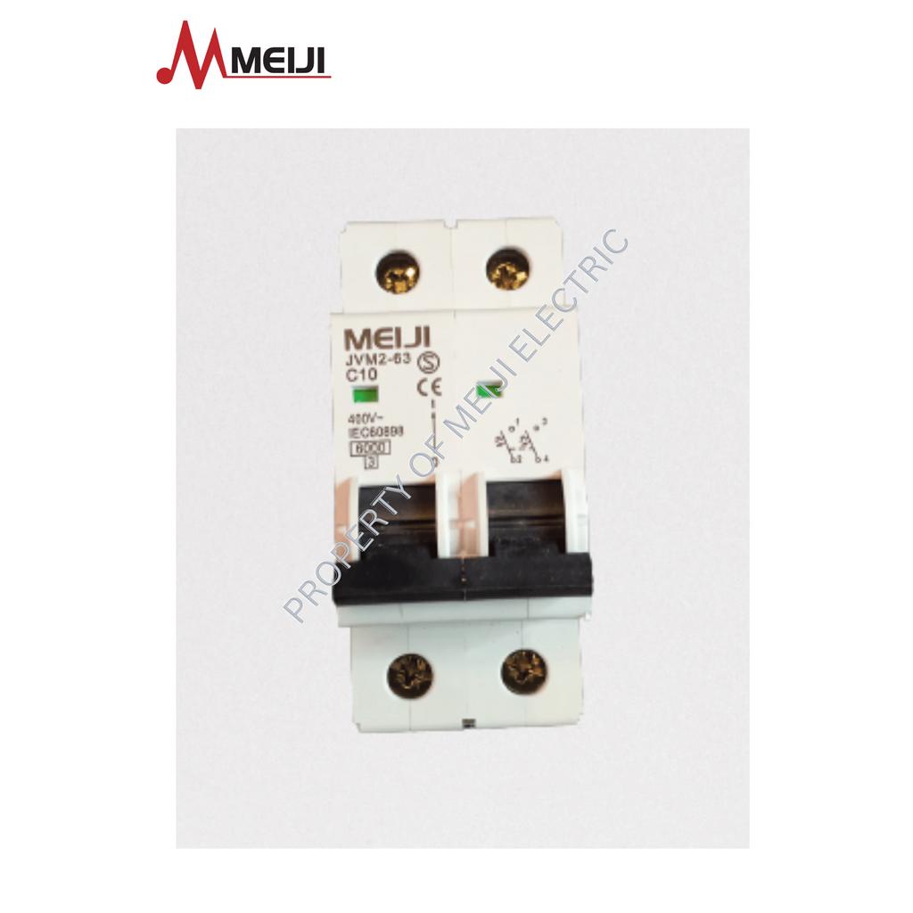 Meiji Miniature Circuit Breaker 2 Pole 10Ampere [JVM2-63-2P-10A ...